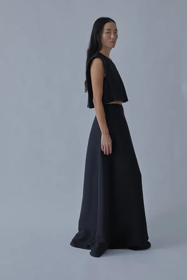 HEIRLOME Rosalie A-line Silk Shantung Skirt