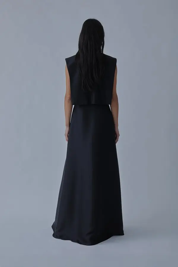 HEIRLOME Rosalie A-line Silk Shantung Skirt