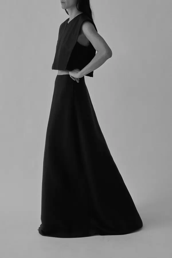 HEIRLOME Rosalie A-line Silk Shantung Skirt