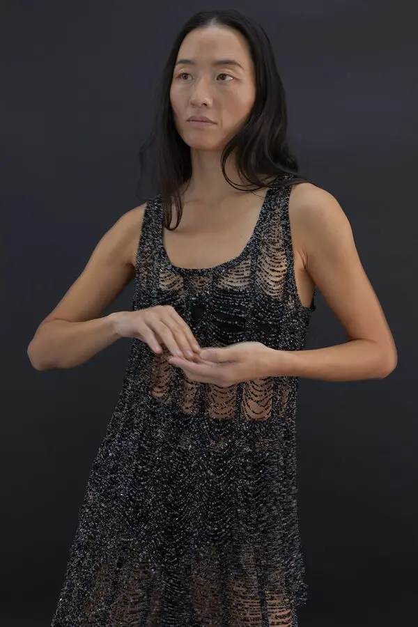 HEIRLOME Jackie Top Hand-embroidered Sequin And Bead Overlay