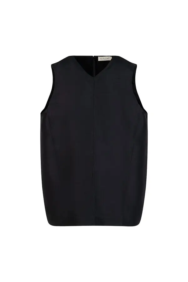 HEIRLOME Valerie Top In Italian Silk Shantung