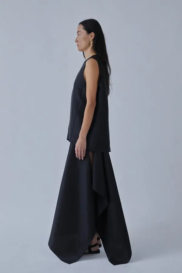 HEIRLOME Valerie Top In Italian Silk Shantung