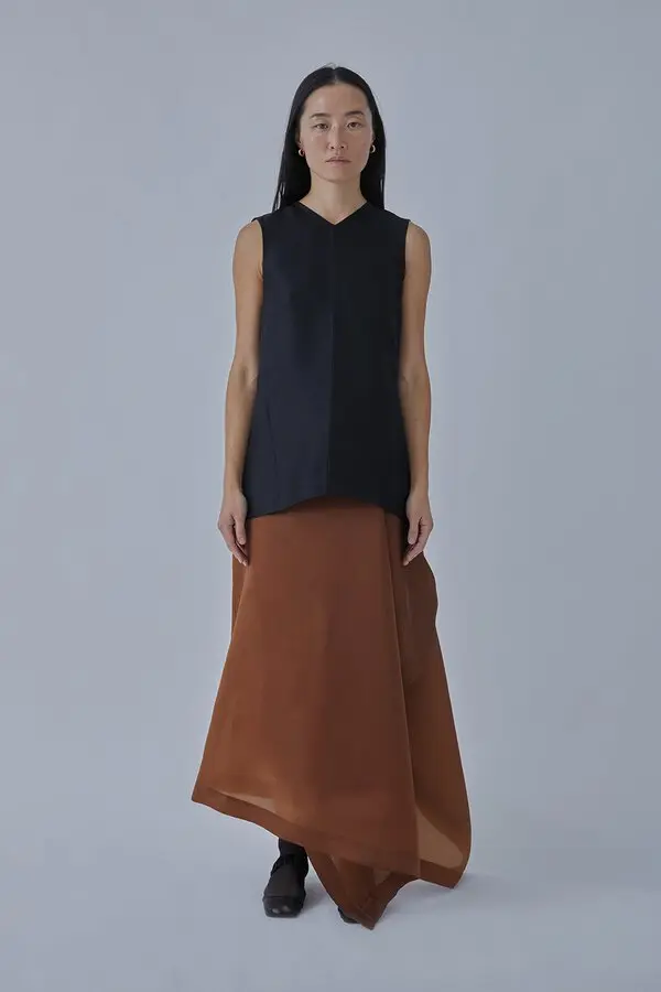 HEIRLOME Valerie Top In Italian Silk Shantung