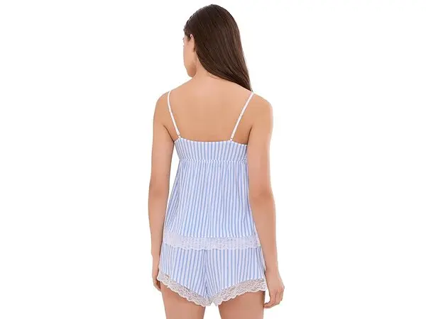 Eberjey Isla Cami Short Pajama Pajama Sets Regatta Stripe Summer Blue