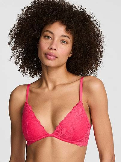Pink Wink™ Uplift Wireless Plunge Bra - Pink