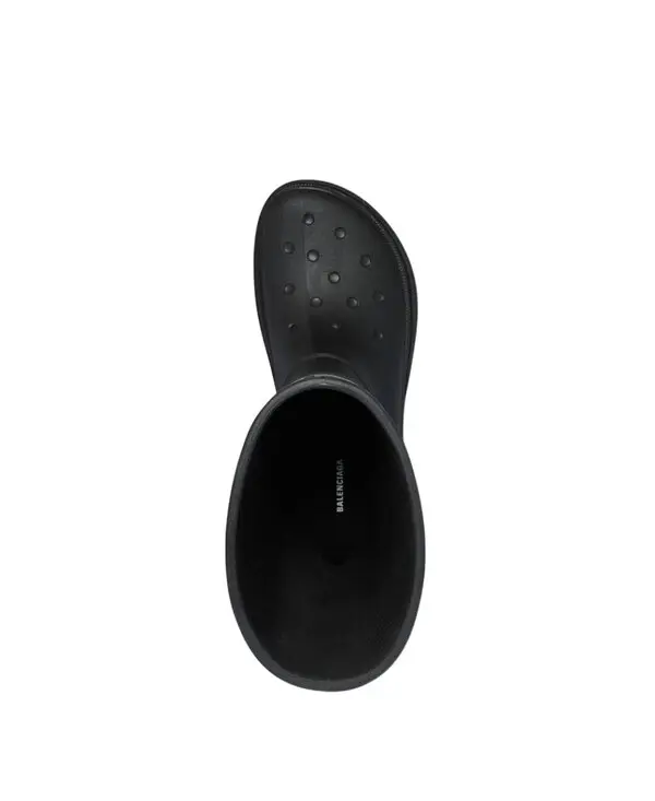 Balenciaga X Crocs Logo Debossed Boots
