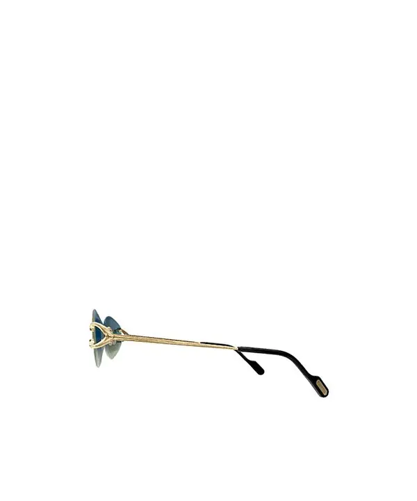 Cartier Rimless Oval Sunglasses