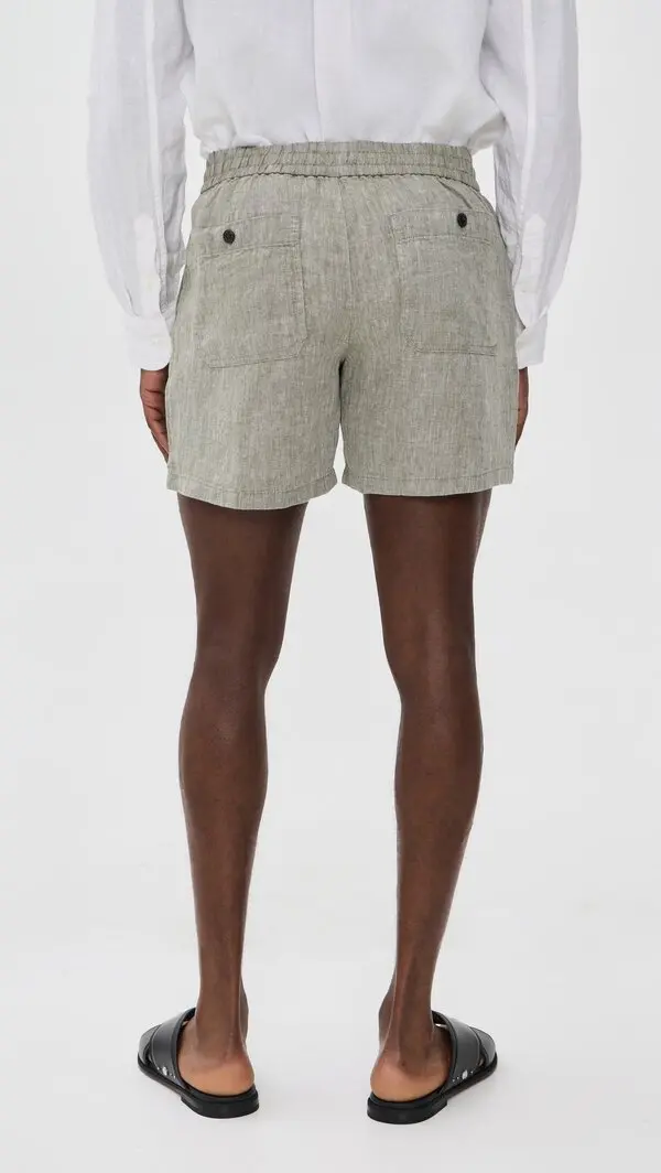 Madewell Everywear Linen Shorts 5 - Light Sage
