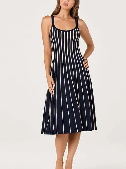 Victoria's Secret Astr The Label Irecía Rib Knit Stripe Sweater Dress - Multicolored