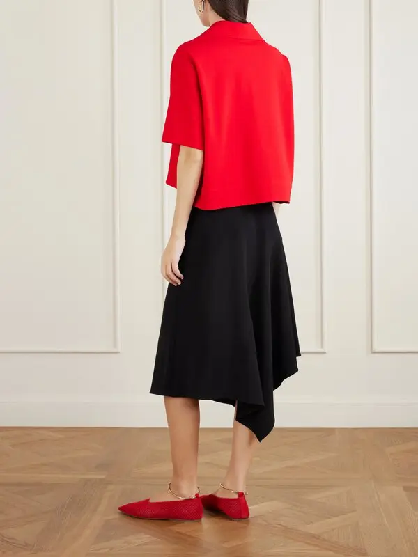 JIL SANDER Short Sleeve V-neck T-shirt