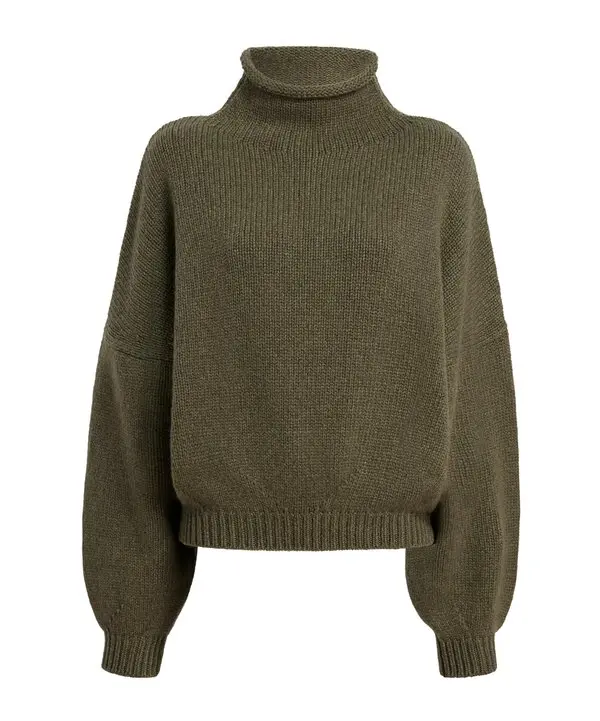 Khaite Juniper Roll Neck Sweater - Pine