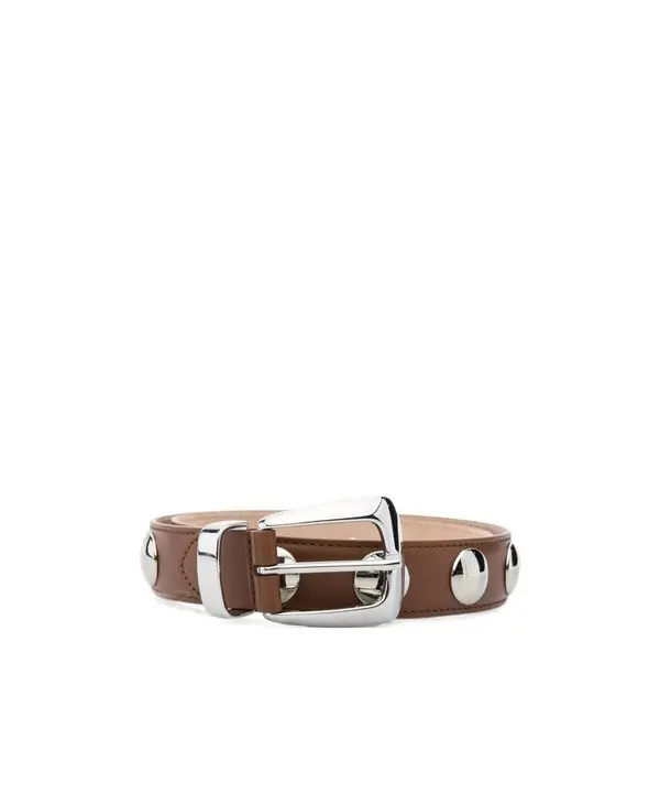 Khaite Benny Buckle Waist Belt With Studs - Multicolor