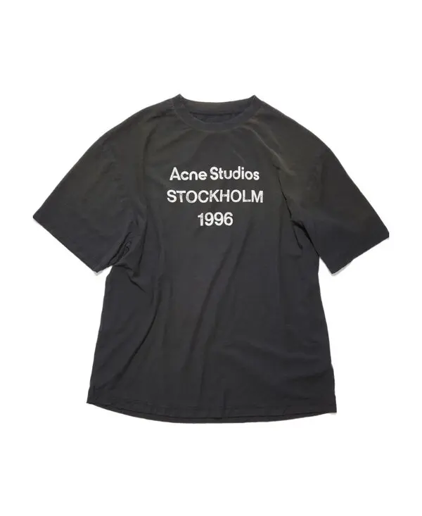 Acne Studios Logo Printed Crewneck T-shirt