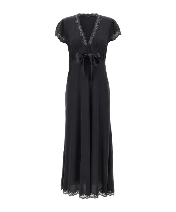 Rixo V-neck Marlice Dress - Black