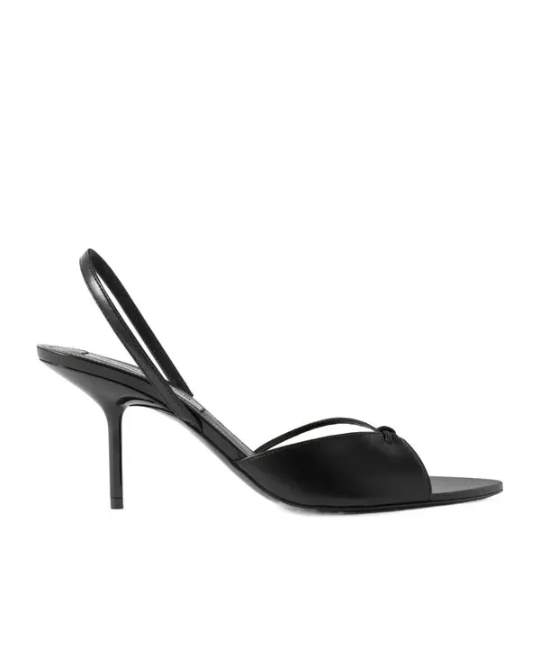 Victoria Beckham Naked Asymmetric Sandals - Black