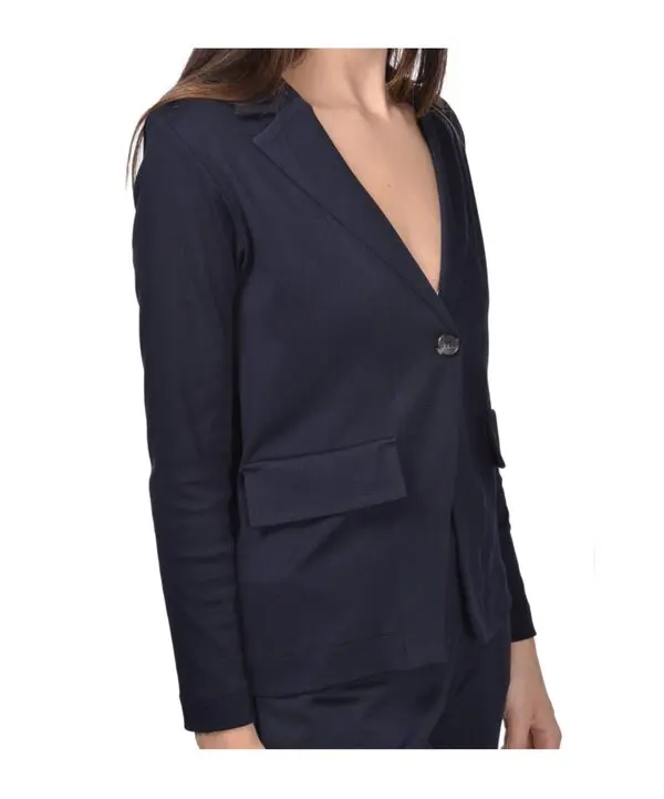 GRAN SASSO Buttoned Jersey Jacket