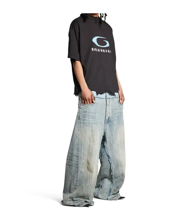 Balenciaga Loop Sports Icon Cropped T-shirt