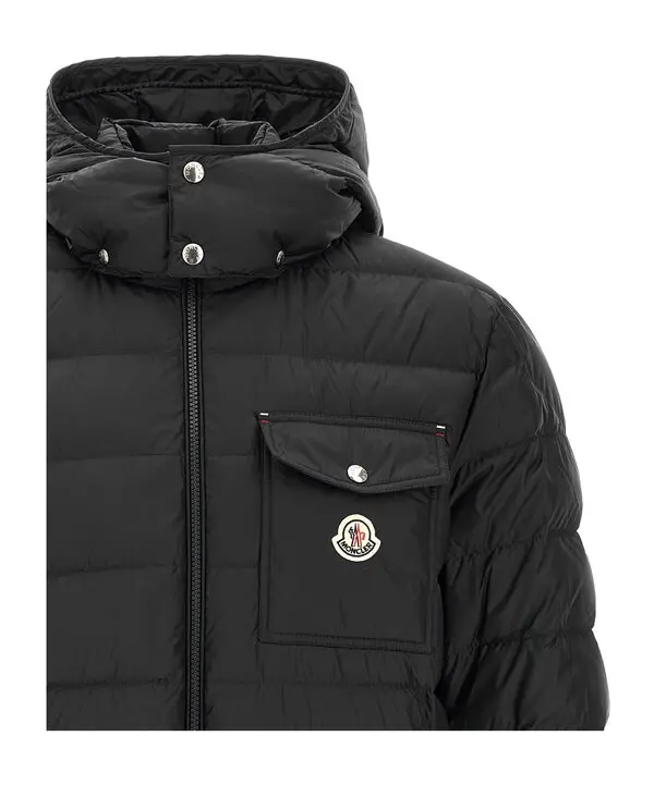 Moncler Verith Hooded Short Down Jacket - Black