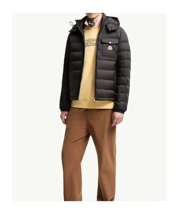 Moncler Verith Hooded Short Down Jacket - Black
