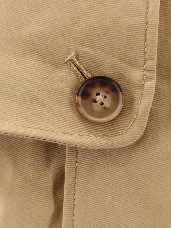 Polo Ralph Lauren Double Breasted Cotton Gabardine Coat