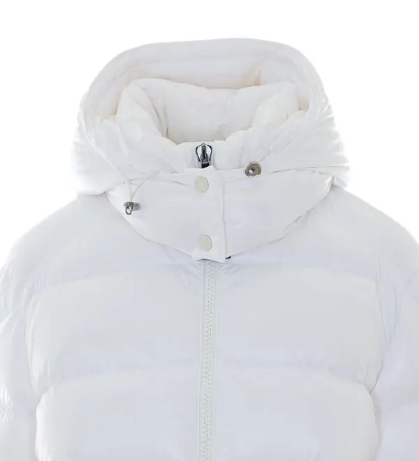 Moncler Maire Hooded Short Down Jacket - White