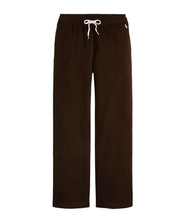 Polo Ralph Lauren Embroidered Drawstring Pants - Brown