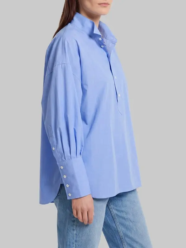 Celine Cotton Poplin Shirt With Triumphal Embroidery