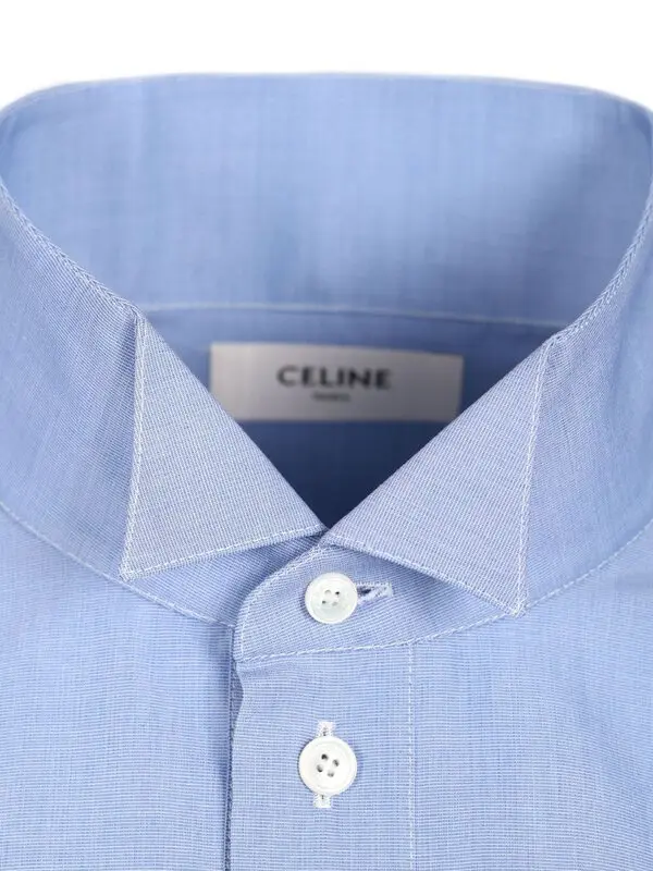 Celine Cotton Poplin Shirt With Triumphal Embroidery