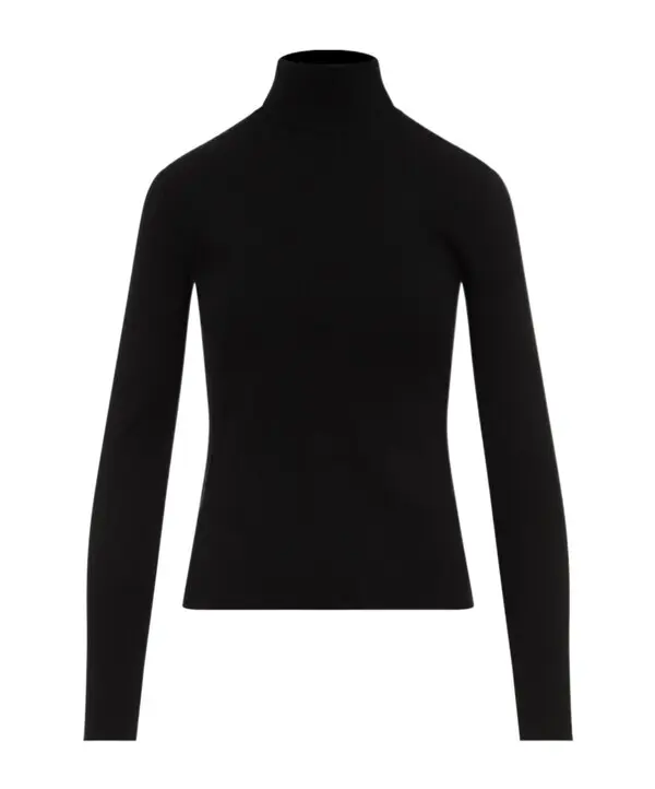 Gabriela Hearst Turtleneck Knit Top - Black