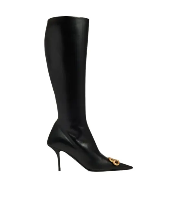 Balenciaga Knife Heeled Boots - Black