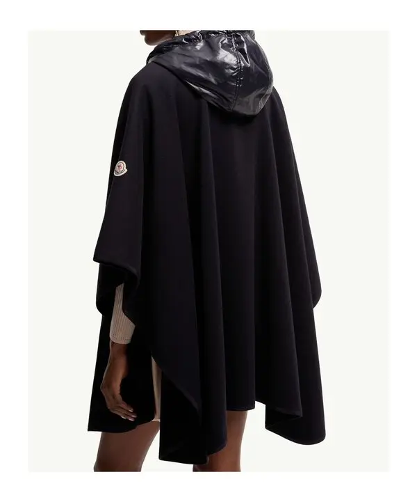 Moncler Padded Wool Blend Cape