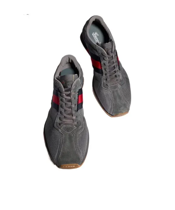 Gucci Tempo Web Low-top Sneakers - Dark Gray