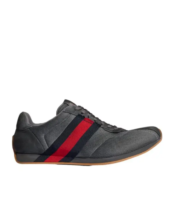 Gucci Tempo Web Low-top Sneakers - Dark Gray