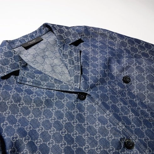 Gucci Gg Denim Jacquard Jacket