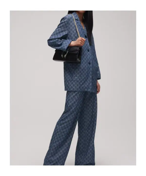 Gucci Gg Denim Jacquard Jacket