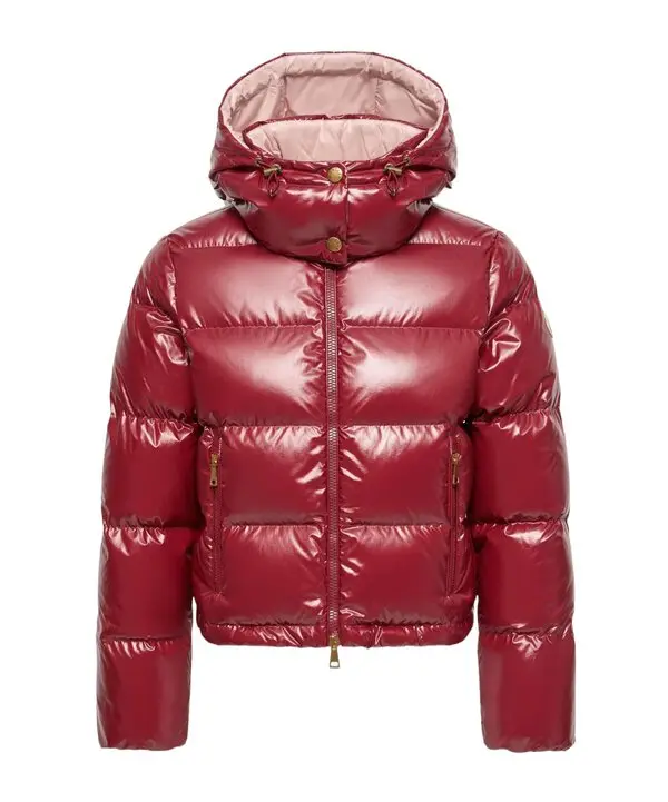 Moncler Niveole Short Down Jacket - Ruby Red