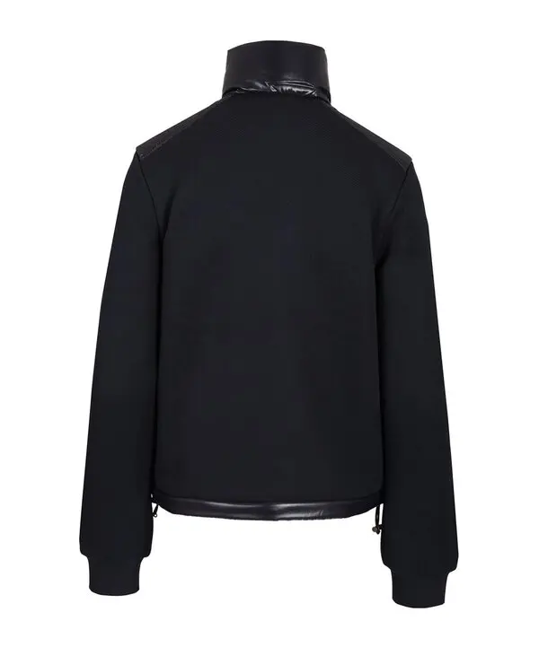Moncler Quilted Zip-up Sweatshirt With Stand Collar - No