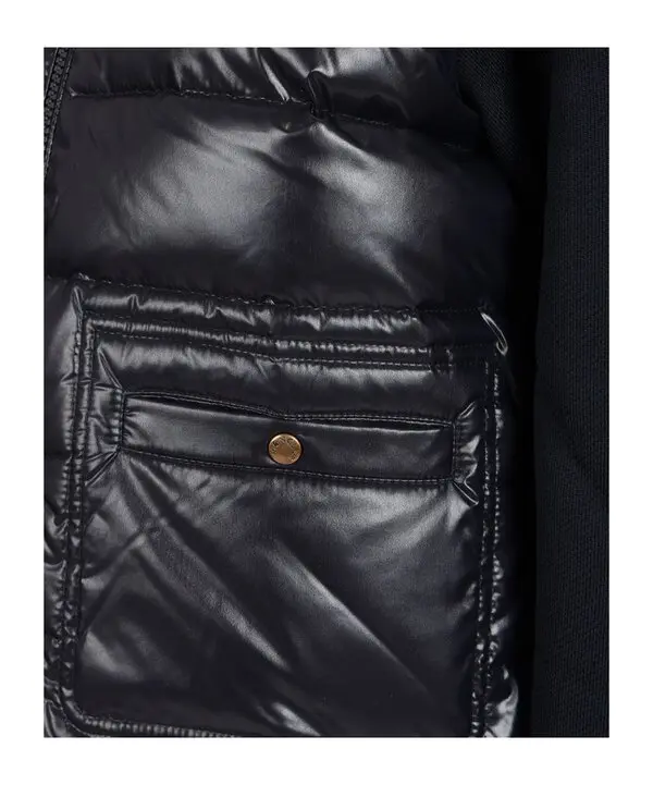 Moncler Quilted Zip-up Sweatshirt With Stand Collar - No