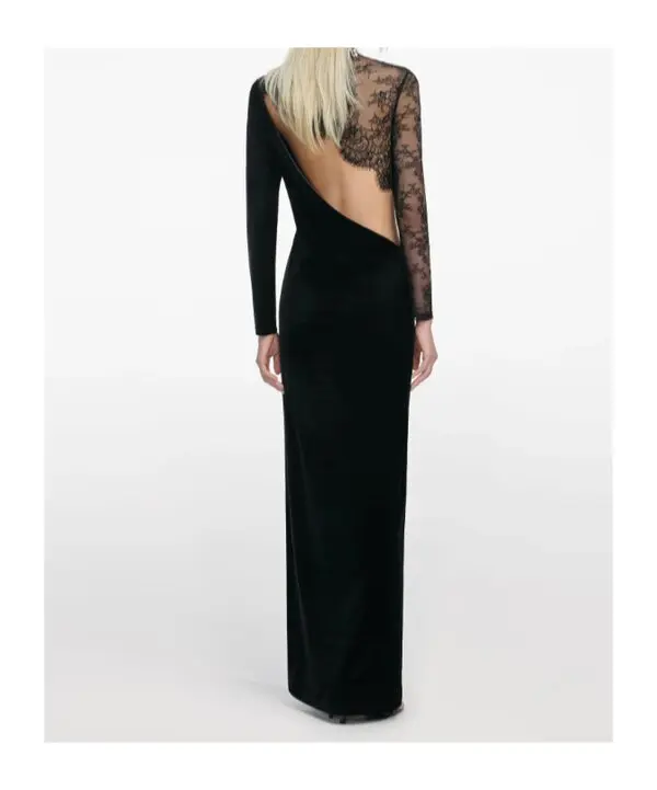 SELF-PORTRAIT Long-sleeve Maxi Dress