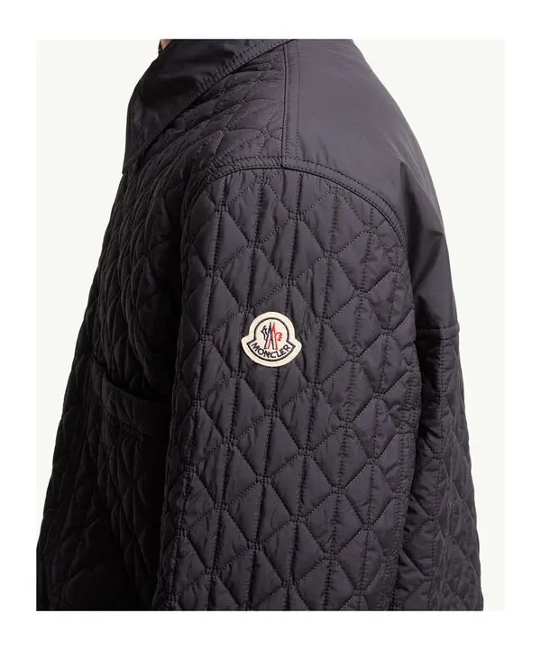Moncler Theoline Diamond-quilted Padded Mid-length Jacket