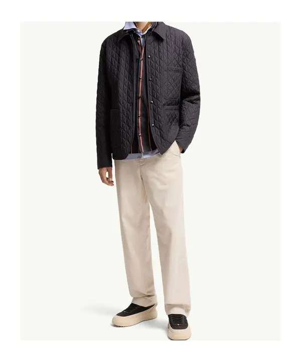 Moncler Theoline Diamond-quilted Padded Mid-length Jacket