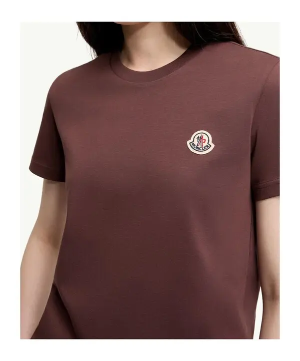 Moncler Logo Patch Cotton T-shirt
