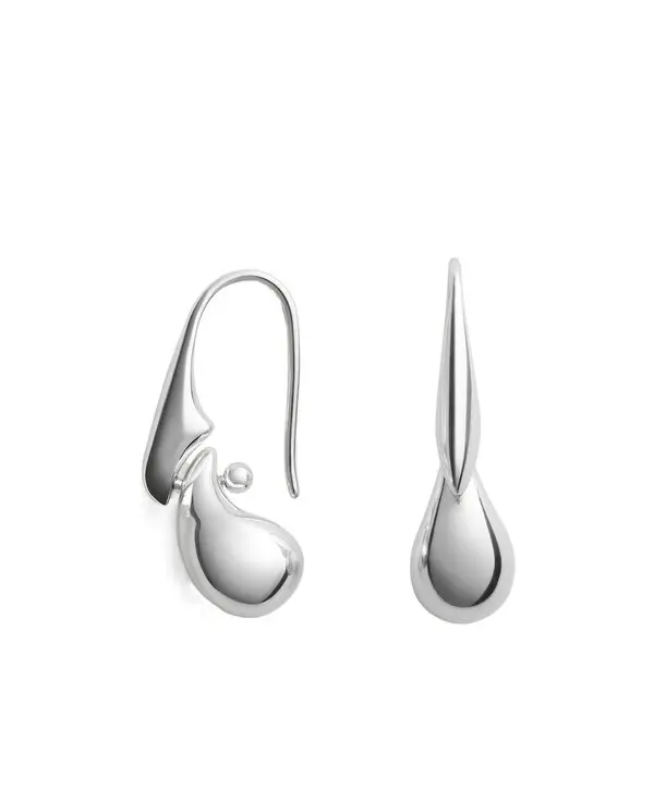 Bottega Veneta Drop Pendant Earrings - Silver