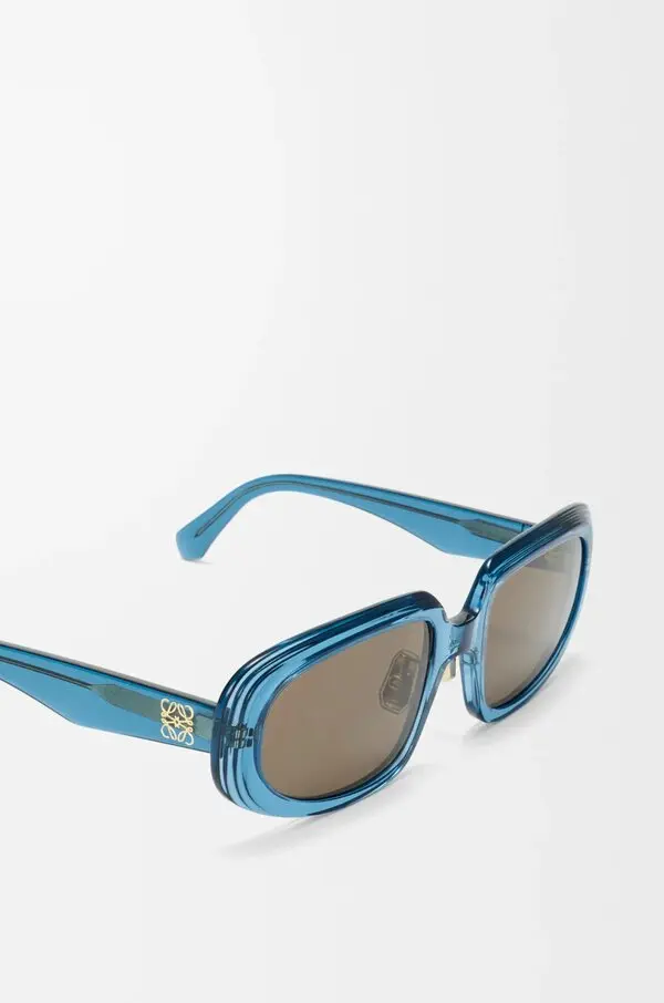 Loewe Mini Anagram Steps Rectangular Sunglasses
