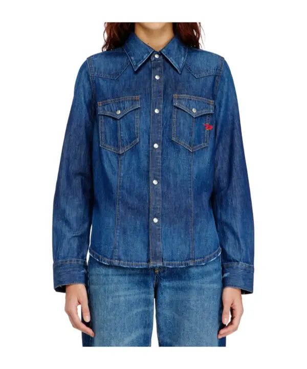 DIESEL® Western Style Denim Shirt