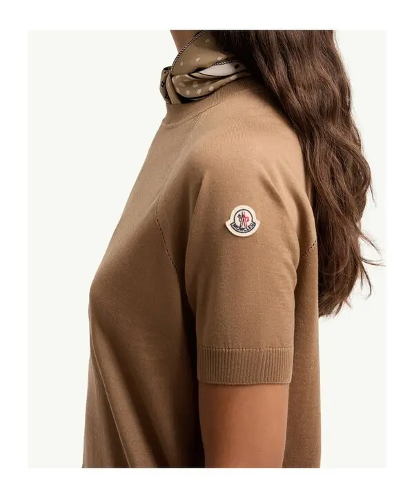 Moncler Short Sleeve Wool Sweater