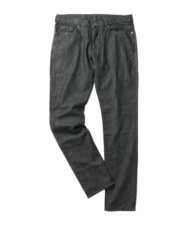 Emporio Armani Wash-finished Slim Denim Jeans - Black