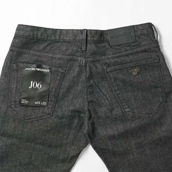 Emporio Armani Wash-finished Slim Denim Jeans