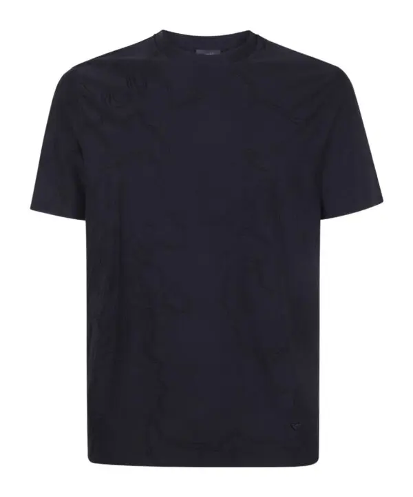 Emporio Armani Short-sleeve Crewneck T-shirt - Black