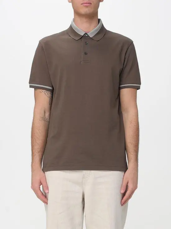 Emporio Armani Logo-detailed Short-sleeved Polo Shirt